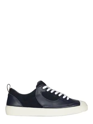 Etro Panelled Leather Sneakers - Blue
