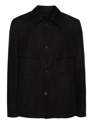 FORME D'EXPRESSION Postman Gabardine Jacket - Black