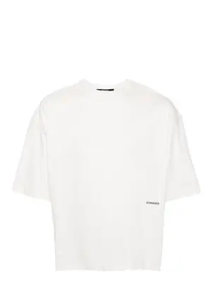 SONGZIO Logo-embroidered Panel-detail T-shirt - White