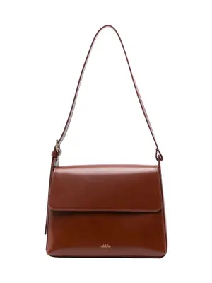 A.p.c. Virginie Leather Shoulder Bag - Brown