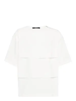 SONGZIO Layered Drop-shoulder T-shirt - White