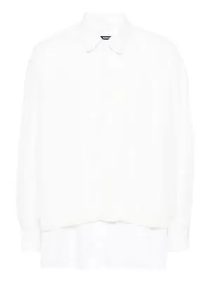 SONGZIO Layered Cotton Shirt - White