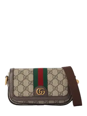 Gucci Ophidia Mini Shoulder Bag - Neutrals