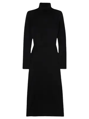 TOM FORD Cutout Cashmere Midi Dress - Black