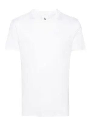 PT TORINO Plain Mélange-effect T-shirt - White
