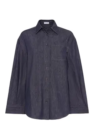 Brunello Cucinelli Point-collar Denim Shirt - Blue