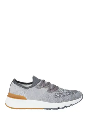 Brunello Cucinelli Logo-print Sneakers - Grey