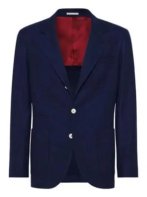 Brunello Cucinelli Single-breasted Blazer - Blue