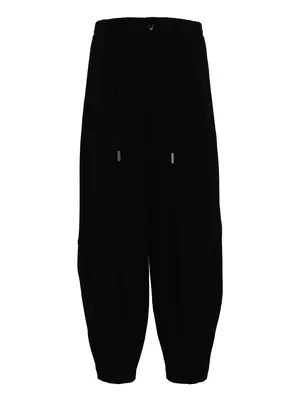 SONGZIO Drop-crotch Drawstring Trousers - Black