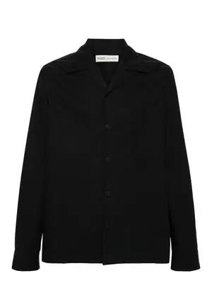 MODES Camp-collar Poplin Shirt - Black