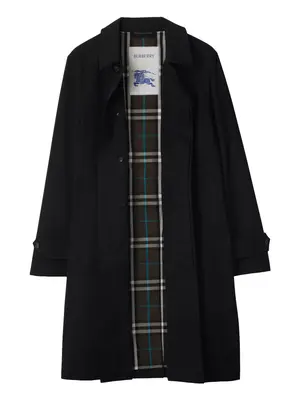Burberry Gabardine Coat - Black
