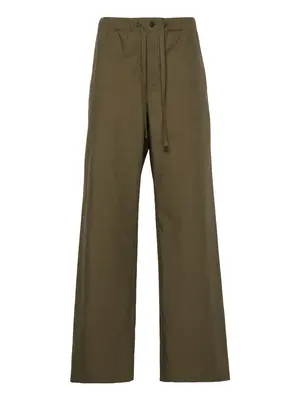 MODES Poplin Straight-leg Trousers - Green