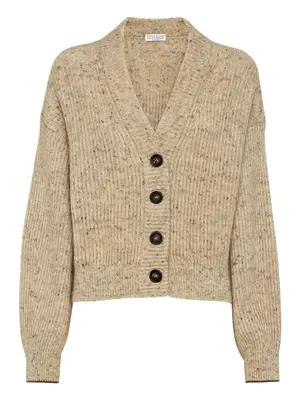 BRUNELLO CUCINELLI Brunello Cucinelli Mélange Wool-Blend Cardigan