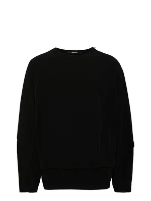 SONGZIO Underart Layered Sweatshirt - Black