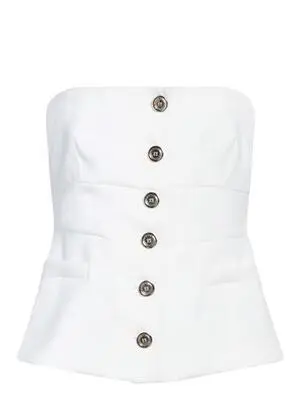 Pinko Top Light Polyester, Elastane White