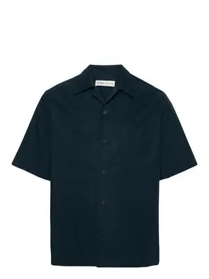 MODES Short-sleeve Poplin Shirt - Blue