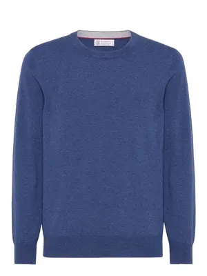 Brunello Cucinelli Crew-neck Cashmere Jumper - Blue