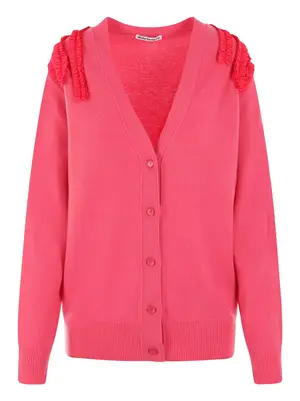 MOLLY GODDARD Sally Frilled Cardigan - Pink