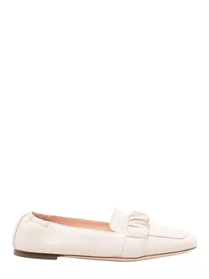 Agl Marla Ruched Loafers - Neutrals