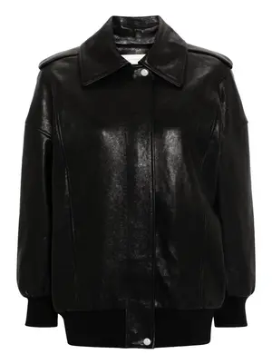 ALEXANDER MCQUEEN Alexander McQueen Leather Bomber Jacket