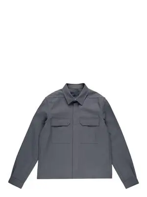 Rick Owens Classic-collar Twill Shirt - Grey
