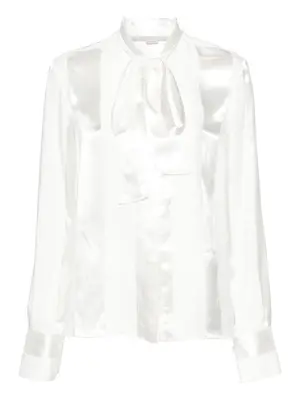 Stella McCartney Pussy-bow Blouse - White