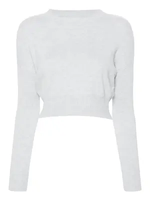 TEDDY CASHMERE Genova Cropped Jumper - Grey