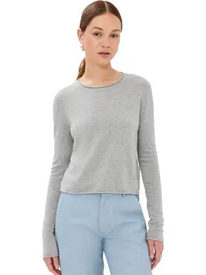 LISA YANG Ida Cashmere Sweater - Dove Grey