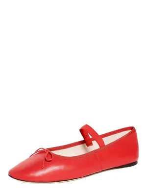 LOEFFLER RANDALL Leonie Ballet Flat - Red