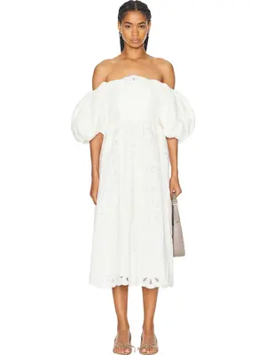 Lpa Aria Midi Dress - White