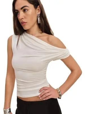 REFORMATION Belle Knit Top - Ivory