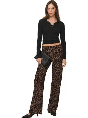 REFORMATION Petites Vida Low Rise Pant Jaguar