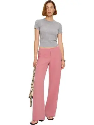 REFORMATION Petites Vida Low Rise Pant Pink