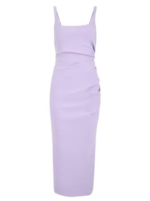Bec & Bridge Bec & Bridge Karina Tuck Ruched Midi Dress Lilac