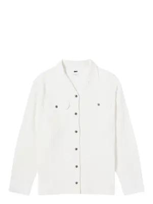 Obey Camille Waffle Shirt - Muted White