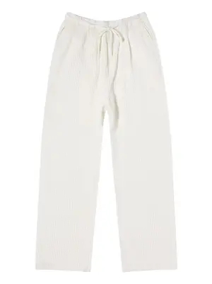 Obey Camille Waffle Trousers - Muted White