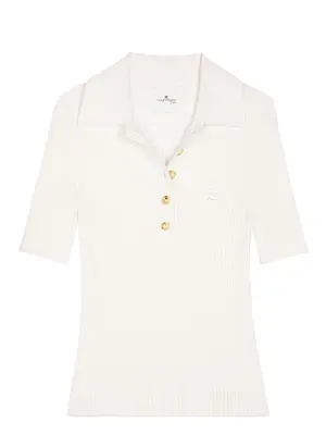COURREGES Signature Polo Shirt - White