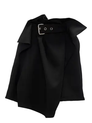 JW Anderson Asymmetric Draped Mini Skirt - Black