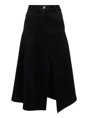 JW Anderson Hanky-hem Asymmetric Skirt - Black