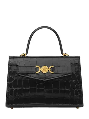 Versace Medusa '95 Croc-effect Tote - Black