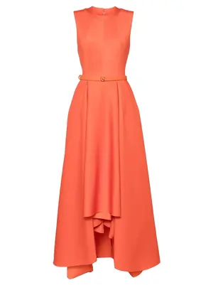 SAIID KOBEISY Neoprene High-low Gown - Orange