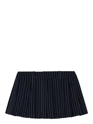 THE FRANKIE SHOP Blake Pinstriped Mini Skirt - Blue
