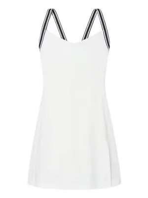 Tory Burch Performance Jersey Cross-back Tennis Dress - Snow White