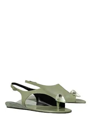 Tory Burch Patos Slingback - Light Jade/silver