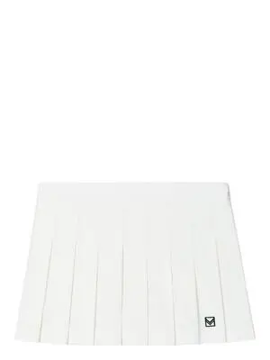 Tory Burch Pleated Mini Skirt - Snow White