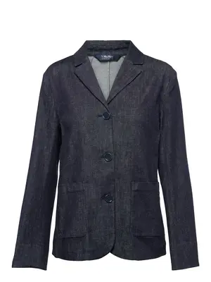 Max Mara Robin Denim Blazer - Blue
