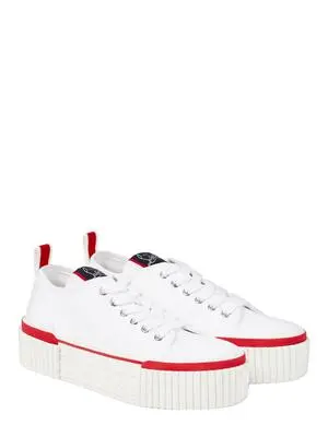 CHRISTIAN LOUBOUTIN Super Pedro Cl Platform Sneakers - White