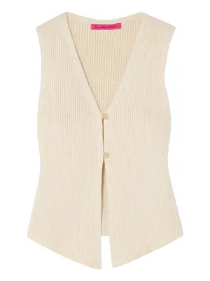 THE ELDER STATESMAN The Elder Statesman Nora Knitted Vest
