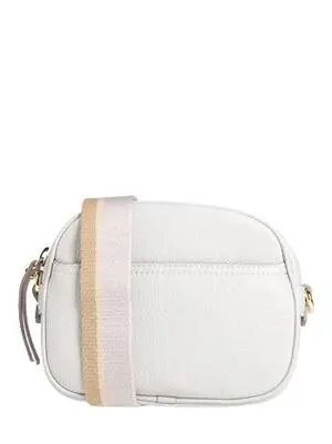 GIANNI CHIARINI Leather Camera Crossbody Bag Grey