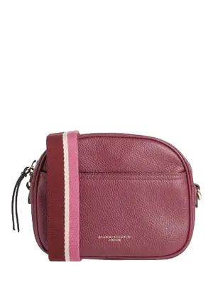 GIANNI CHIARINI Leather Camera Crossbody Bag Red